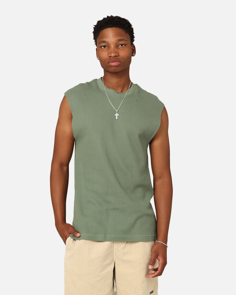 XXIII Waffle Muscle Singlet Sage | Culture Kings US