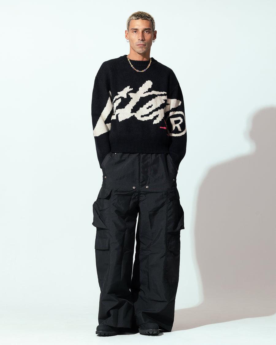 Loiter Spider Knit Sweater Black/White | Culture Kings US