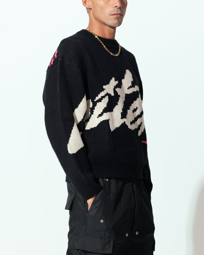Loiter Spider Knit Sweater Black/White | Culture Kings US