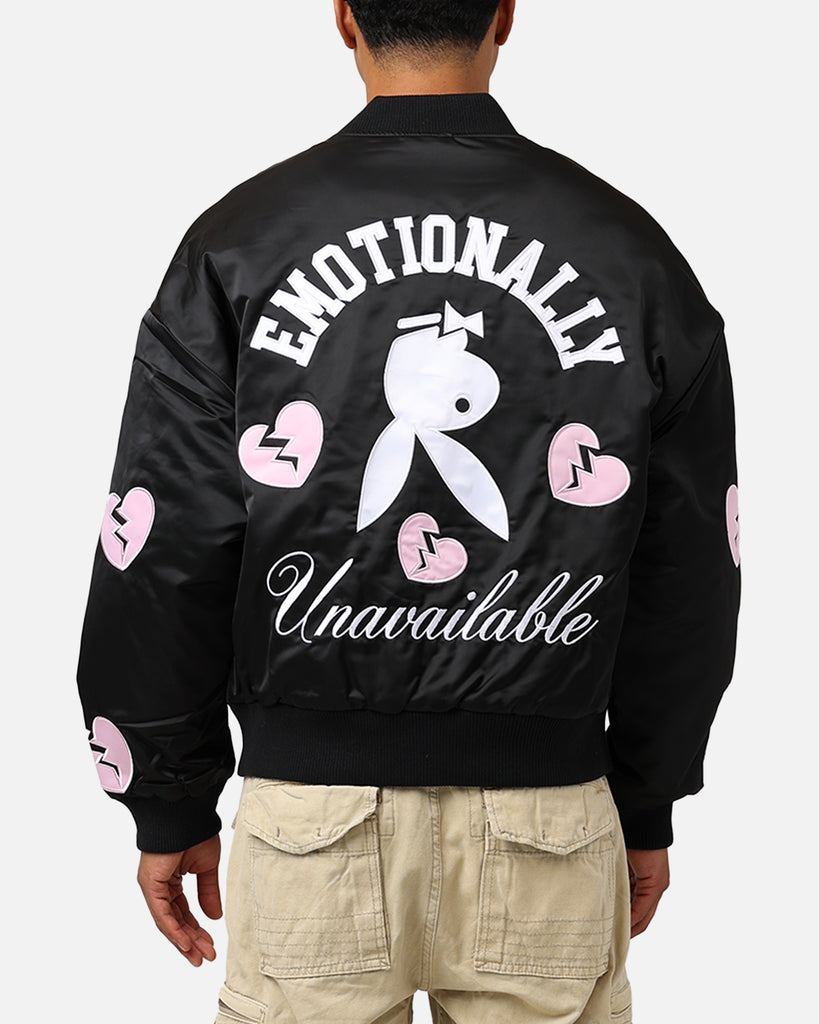 Playboy By Culture Kings Loverboy Bomber Jacket Black | Culture Kings US