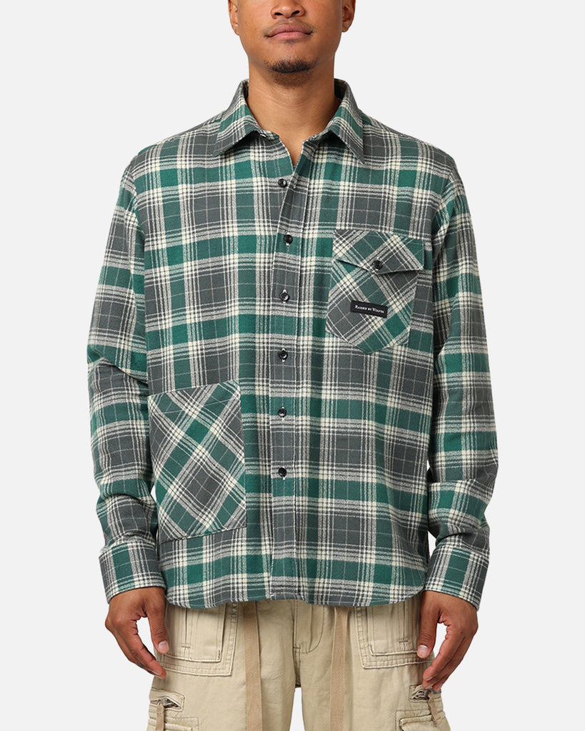 Raised By Wolves Plaid Flannel Shirt Eucalyptus | Culture Kings US