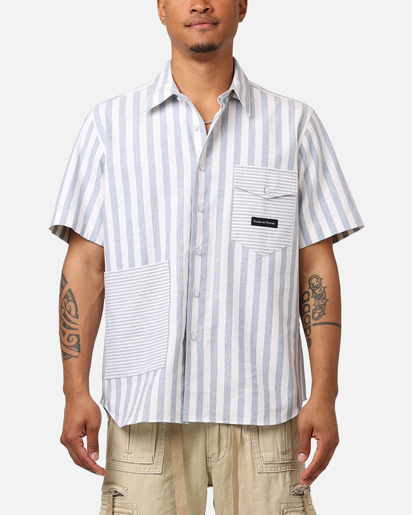 Raised By Wolves Striped Club Shirt Light Blue | Culture Kings US