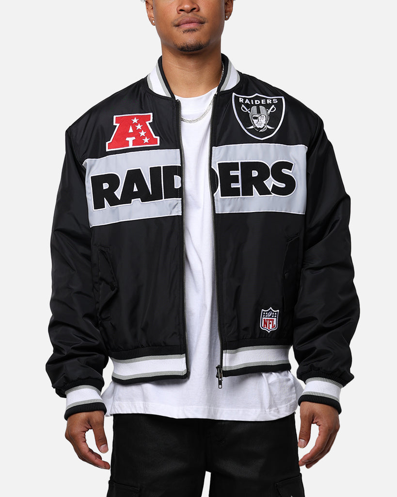 Majestic Athletic Las Vegas Raiders Moto Jacket Faded Black | Culture ...