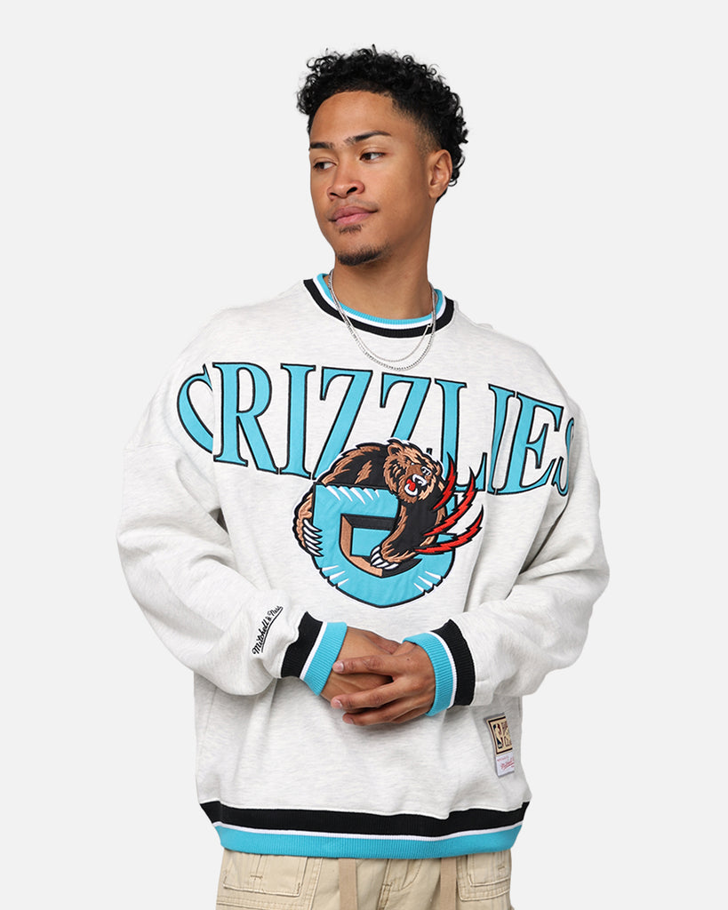 Mitchell & Ness Memphis Grizzlies Shooting Crewneck Silver Marle ...