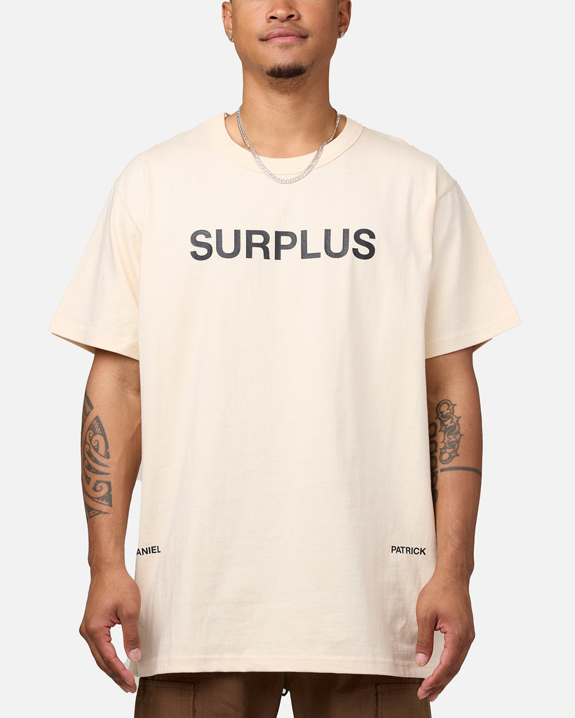 Daniel Patrick Surplus Logo T-Shirt Cream/Black | Culture Kings US
