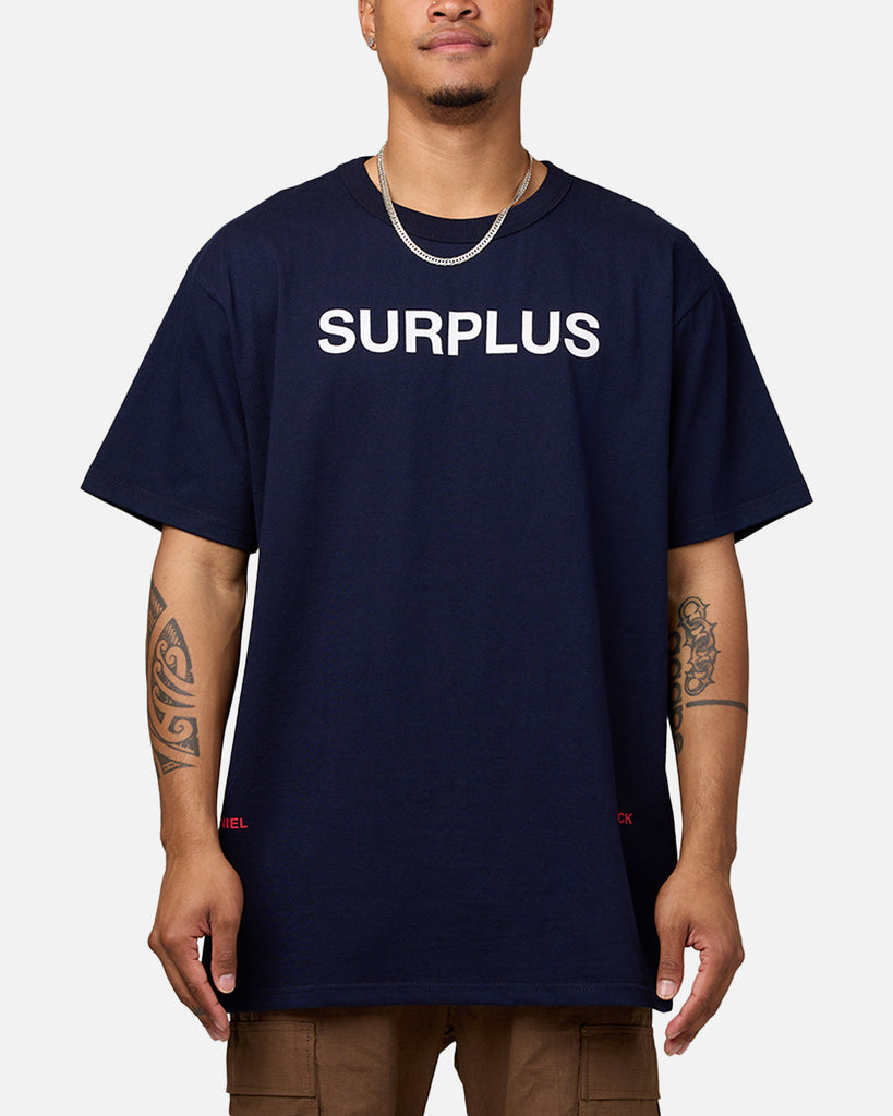 Daniel Patrick Surplus Logo T-Shirt Navy/Cream/Red | Culture Kings US