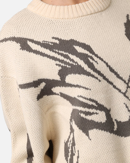 Loiter Cyber Knit Sweater Off White | Culture Kings US