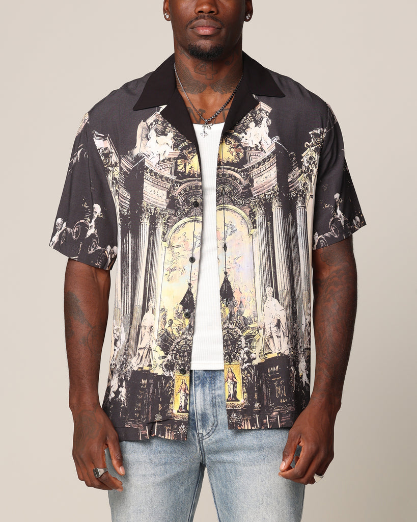 Saint Morta Divine Reverence Button Up Shirt Multi | Culture Kings US