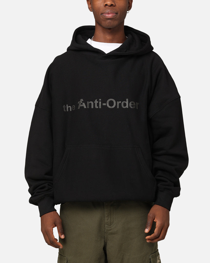 The Anti Order Logo Boxy Hoodie Black | Culture Kings US