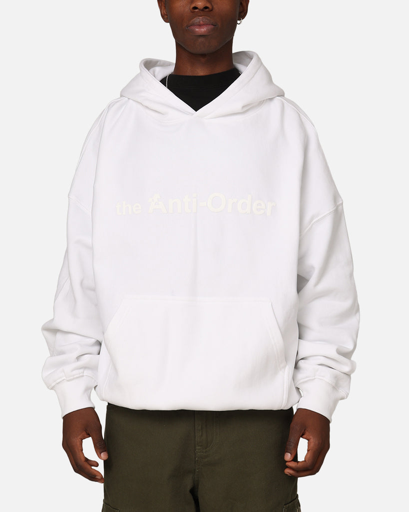 The Anti Order Logo Boxy Hoodie White | Culture Kings US