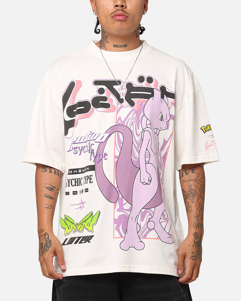 Pokémon By Loiter Mewtwo T-Shirt Off White | Culture Kings US
