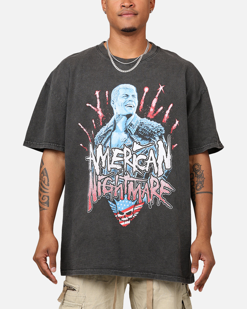 Culture Kings X WWE Cody Rhodes Heavyweight T-Shirt Black Wash ...