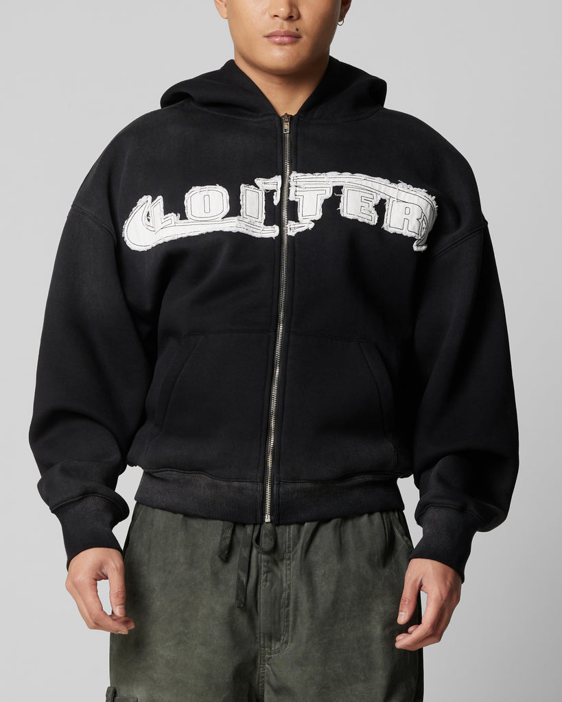 Loiter Peace To Make Zip Hoodie Black | Culture Kings US