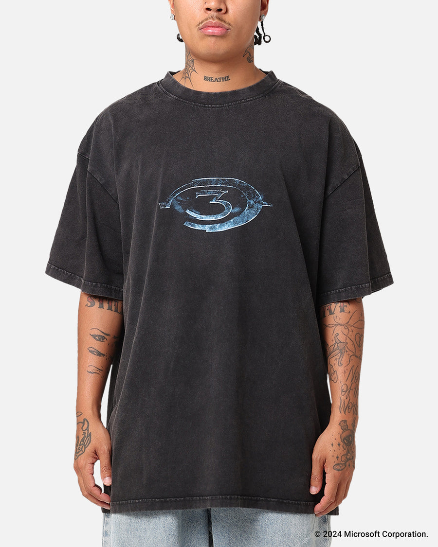 73Studio X Halo Halo 3 Vintage T-Shirt Black Acidwash | Culture Kings US