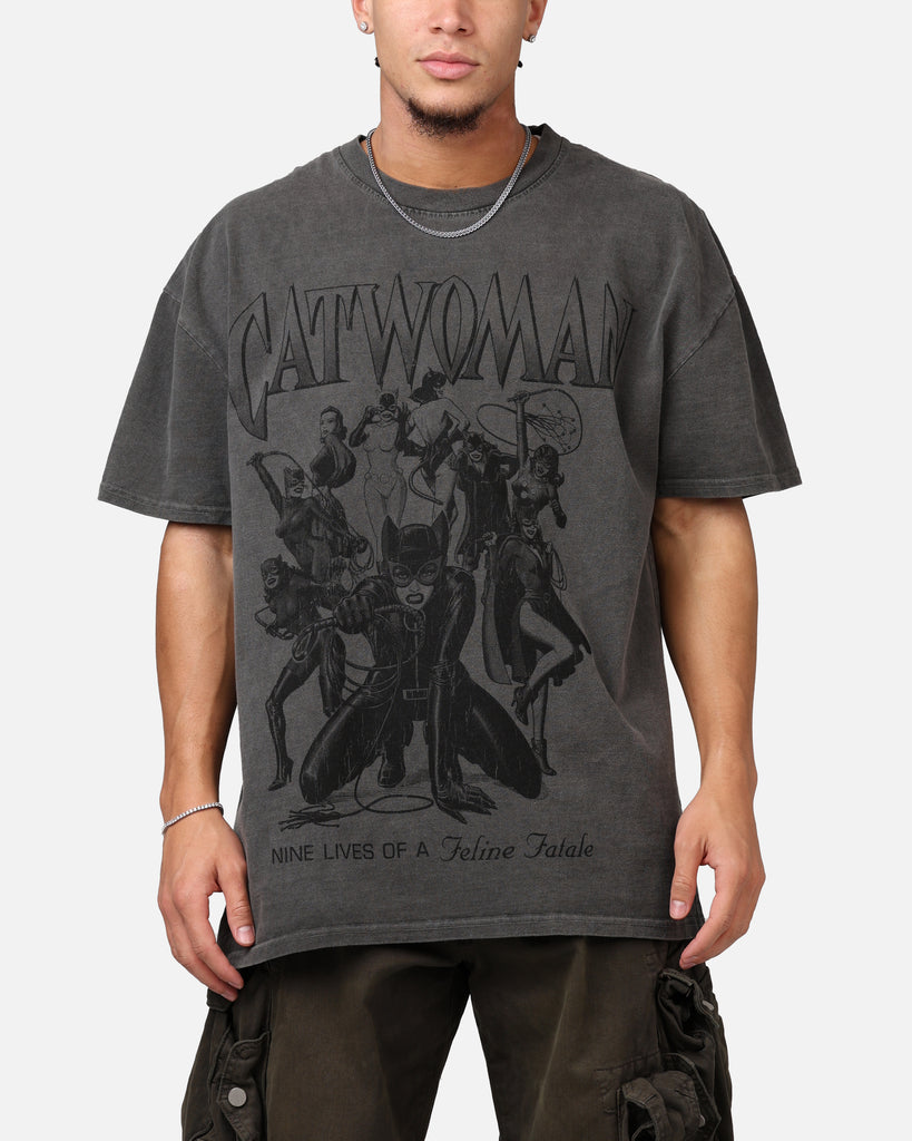 Goat Crew X DC Batman Catwoman Squad Heavyweight T-Shirt Black Wash ...