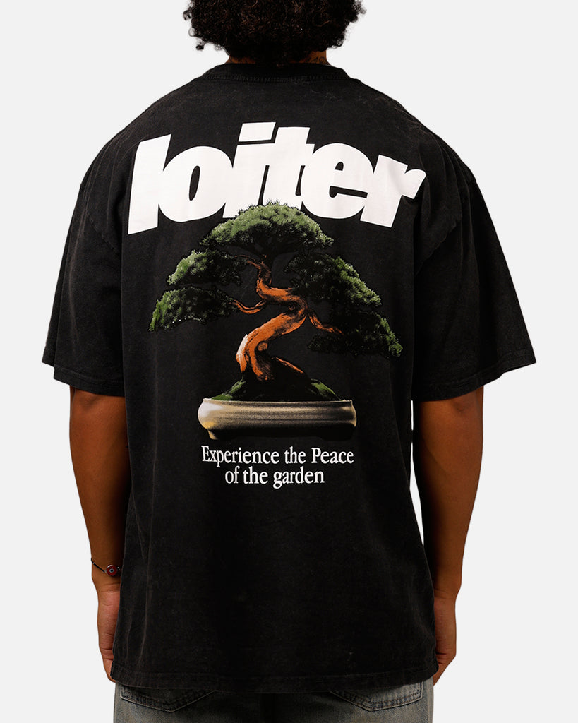 Loiter Bonsai T-Shirt Black Acidwash | Culture Kings US