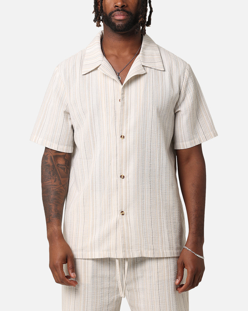 XXIII Alejandro Button Up Shirt Cream/Tan | Culture Kings US