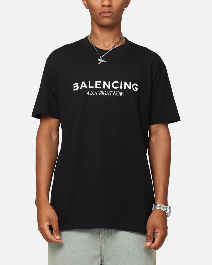 Secret Club Balencing T-Shirt Black/White | Culture Kings US