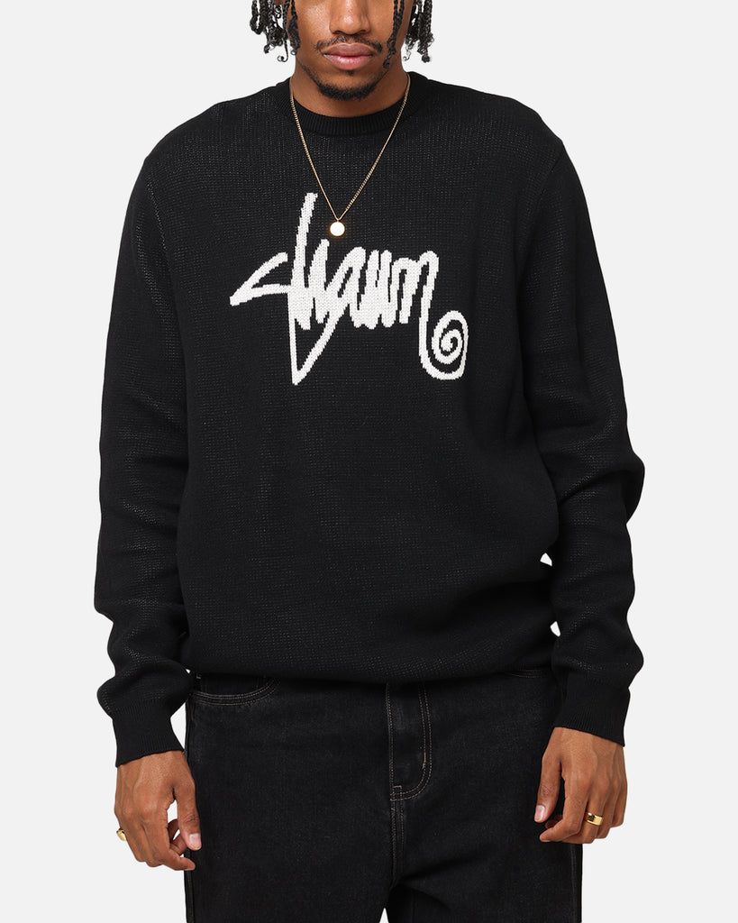 S Double Shawn Script Sweater Black | Culture Kings US