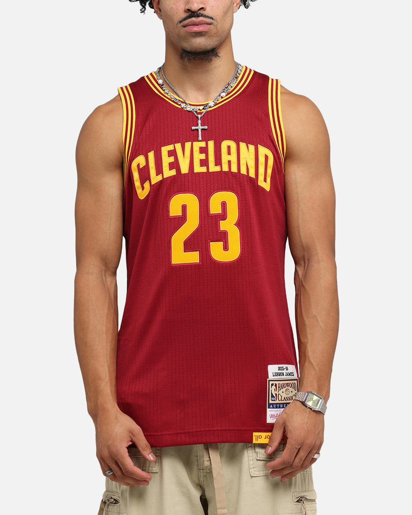 Mitchell & Ness Cleveland Cavaliers Lebron James 2015 Dark Jersey Burg ...