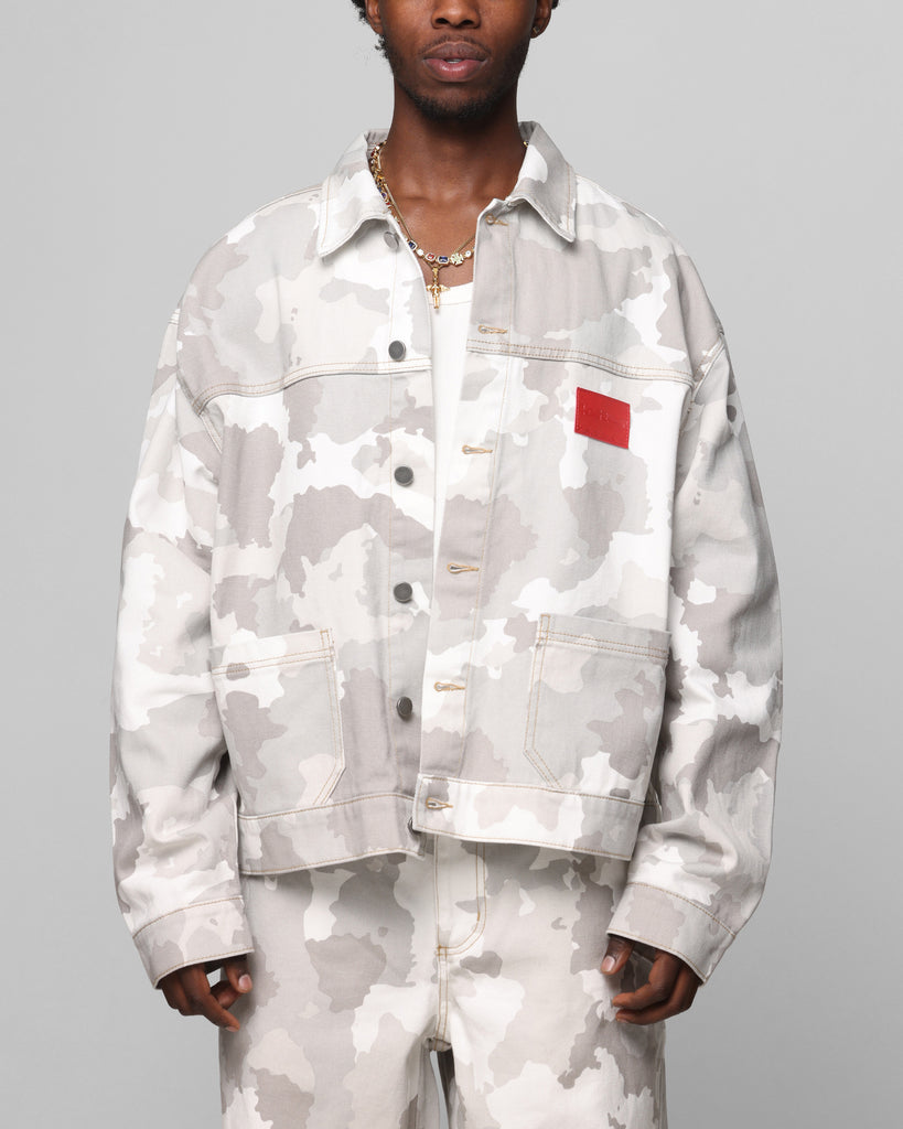 Loiter Prestige Denim Jacket Snow Camo | Culture Kings US