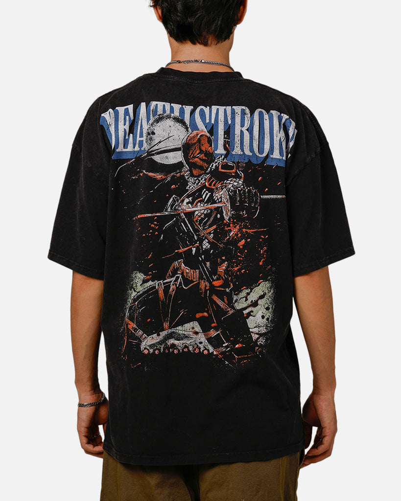 Goat Crew X DC Deathstroke Vintage T-Shirt Black Acidwash | Culture ...