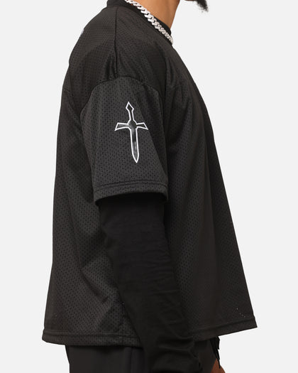 Saint Morta Gothic Mesh Layered Long Sleeve Jersey Black | Culture Kings US