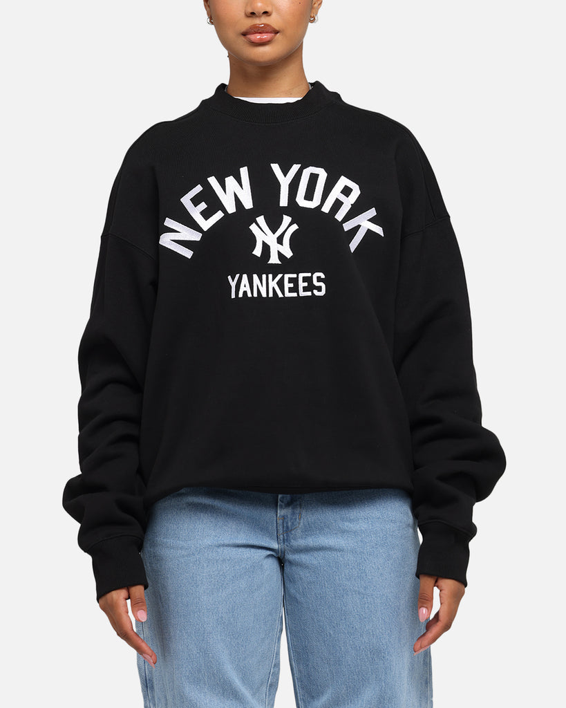 Majestic Athletic New York Yankees Arch Boxy Crewneck Black | Culture ...