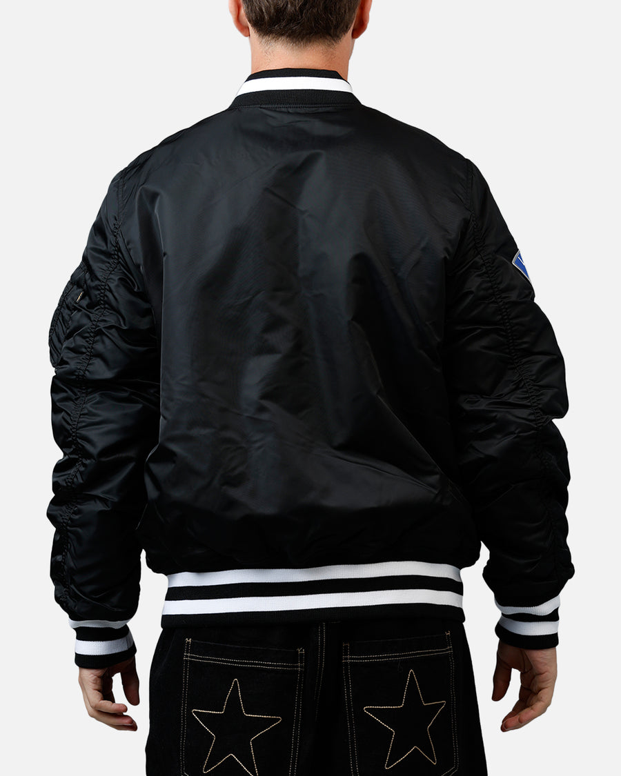 New Era X Alpha Series X MLB Los Angeles Dodgers MA-1 Bomber Jacket Bl ...