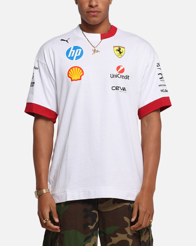 Puma X Scuderia Ferrari Drivers Oversized T-Shirt White | Culture Kings US
