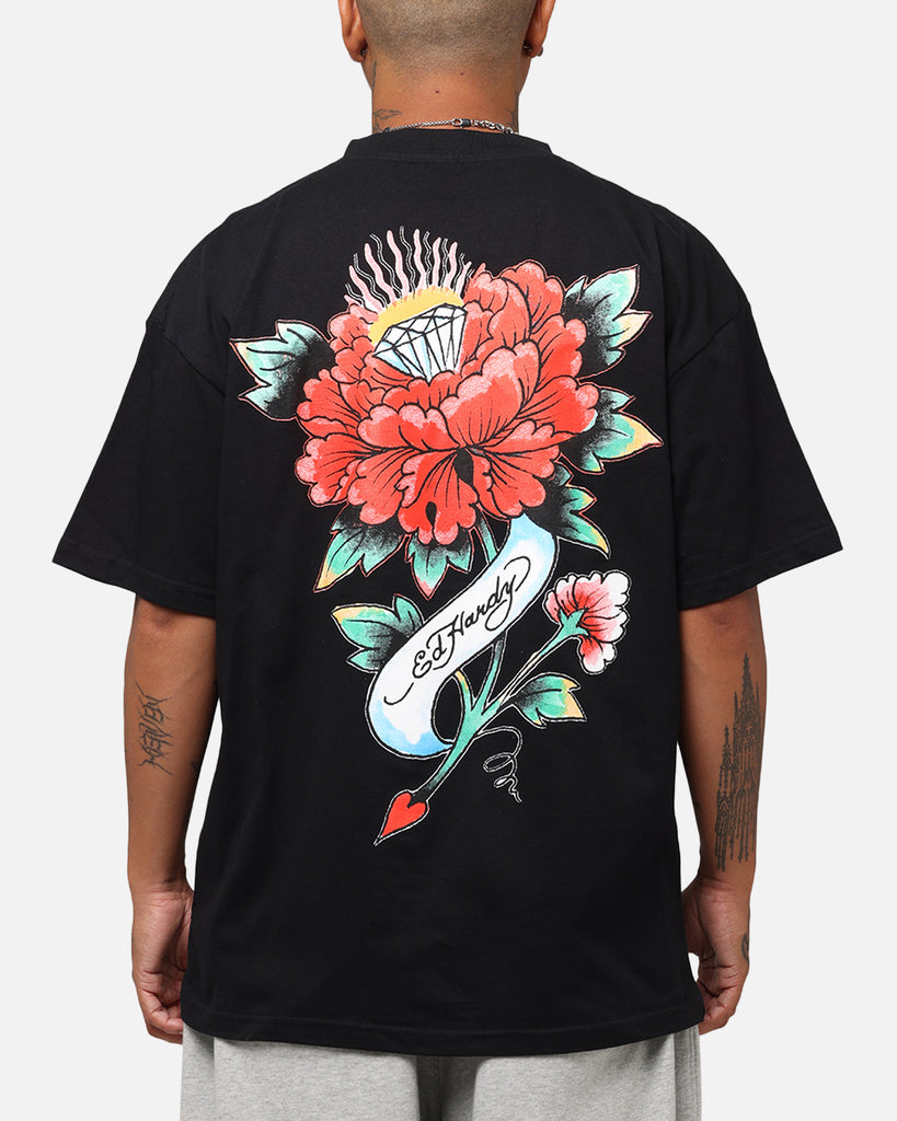 Ed Hardy Flourish Script T-Shirt Black | Culture Kings US