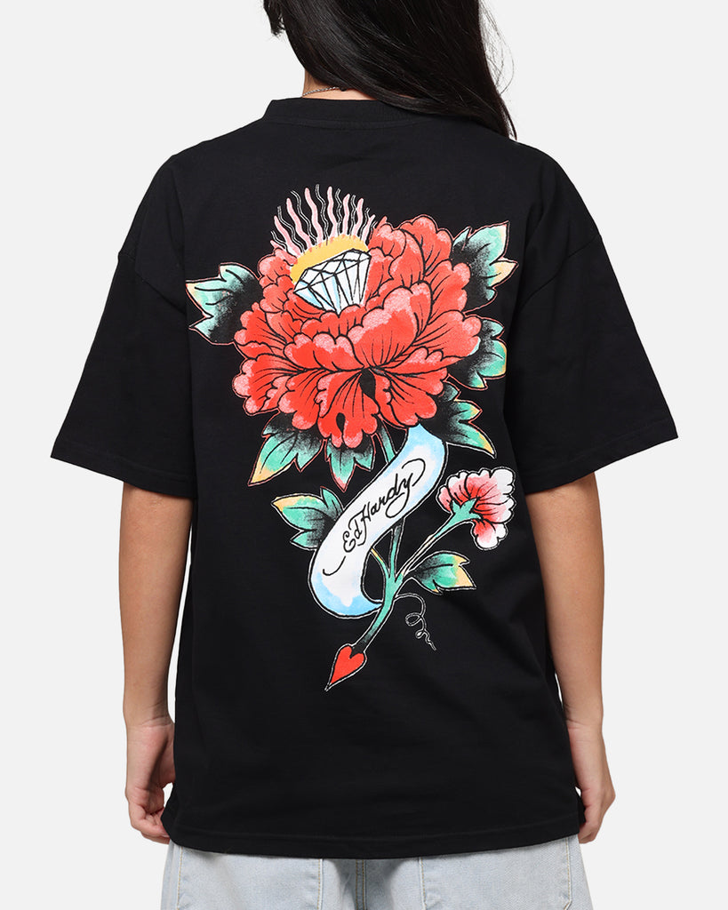 Ed Hardy Flourish Script T-Shirt Black | Culture Kings US