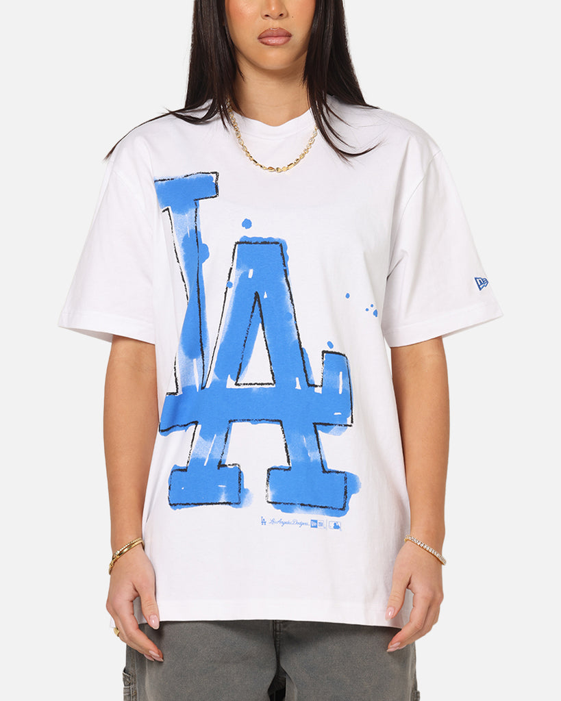 New Era Los Angeles Dodgers Oversized Paint T-Shirt White | Culture ...