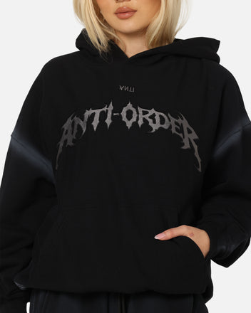 The Anti Order Mosh Boxy Hoodie Sunfade Black/Grey | Culture Kings US