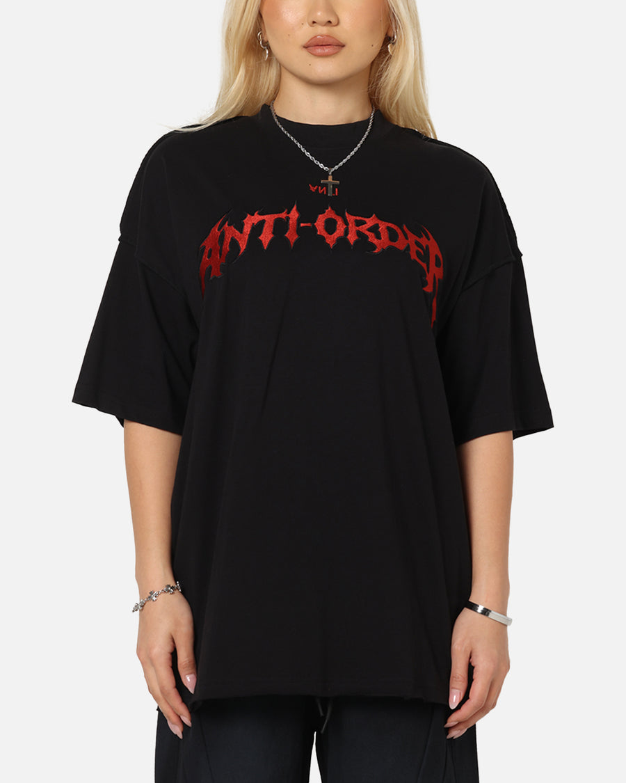 The Anti Order Mosh Non Seam T-Shirt Black/Red | Culture Kings US