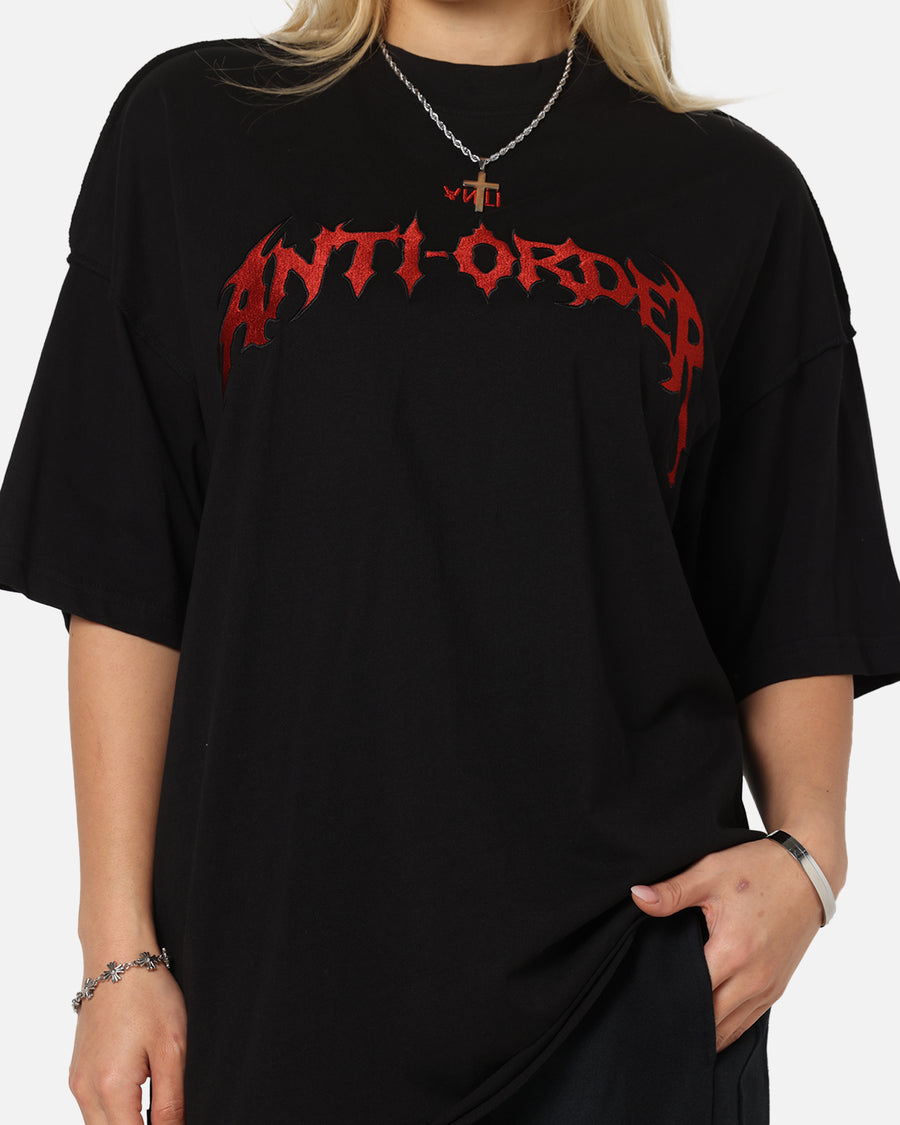 The Anti Order Mosh Non Seam T-Shirt Black/Red | Culture Kings US
