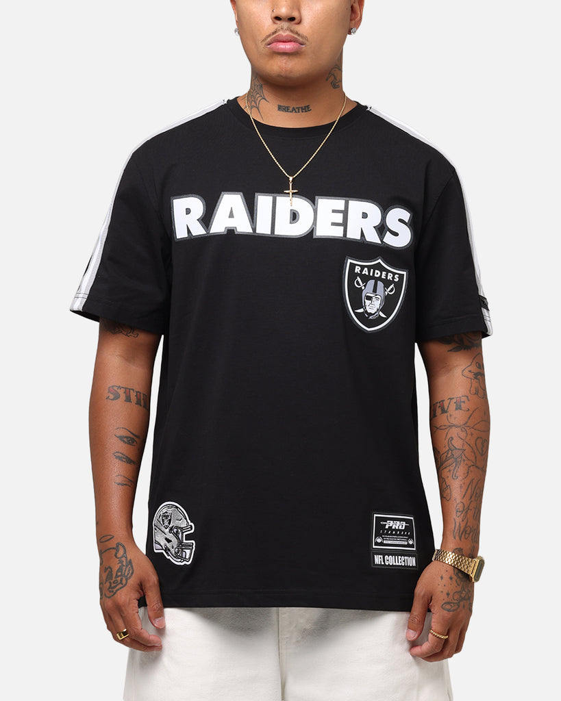 Pro Standard Las Vegas Raiders Classic Mesh Striped T-Shirt Black/Grey ...