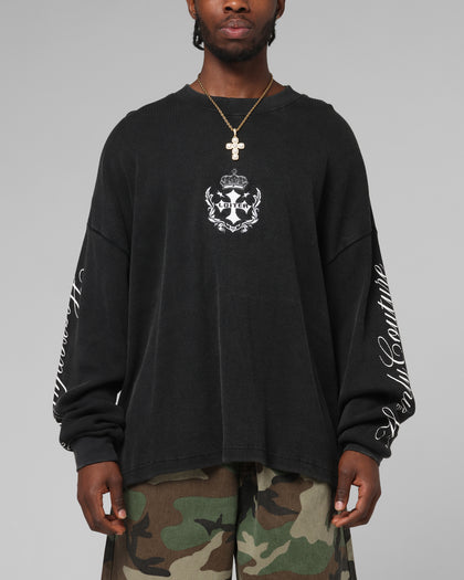 Loiter Purity Thermal Long Sleeve T-Shirt Black | Culture Kings US