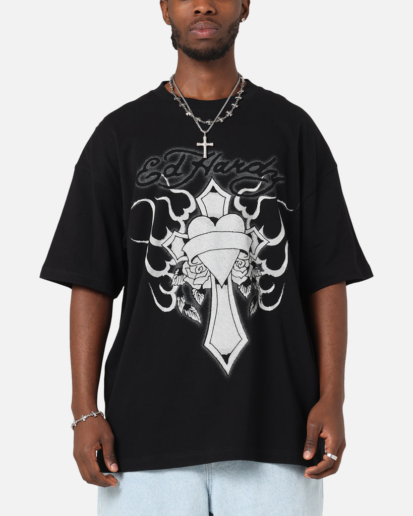 Ed Hardy Cross My Heart T-Shirt Black | Culture Kings US
