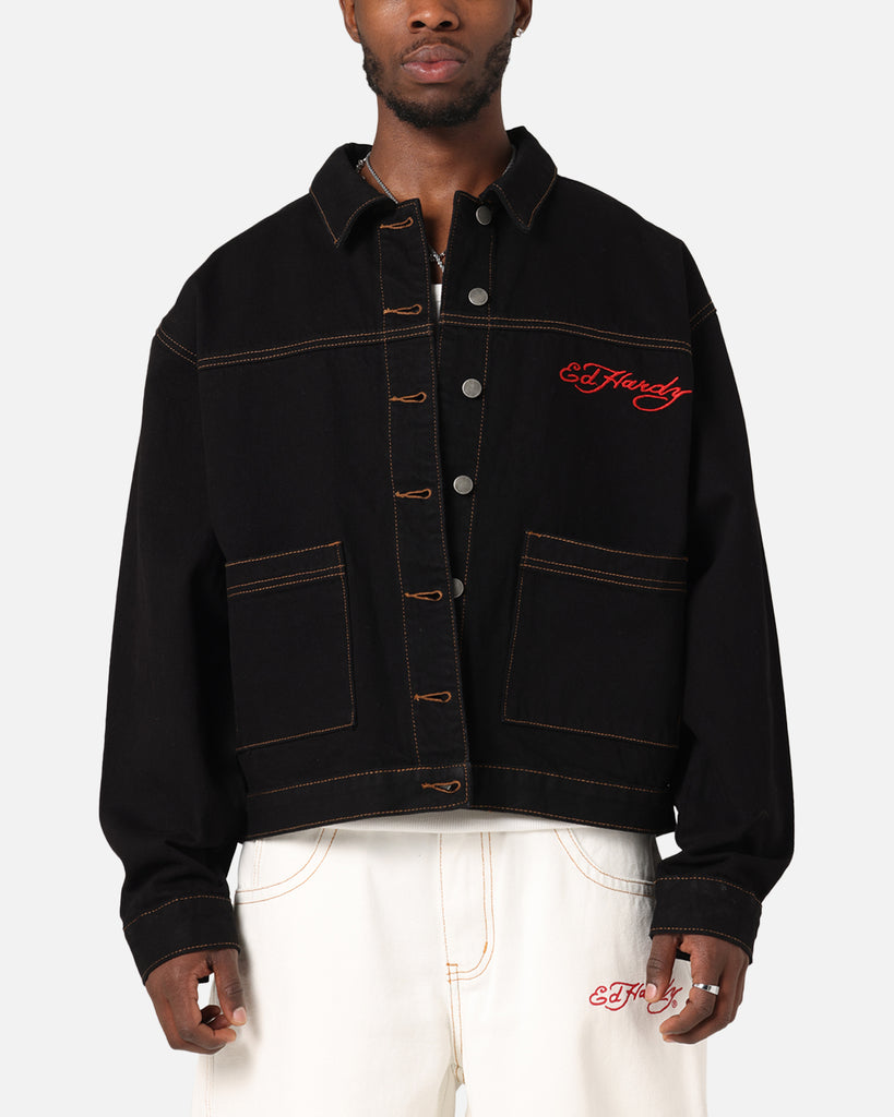 Ed Hardy Coach Denim Jacket Black | Culture Kings US
