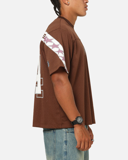 Mitchell & Ness Las Vegas Raiders Beastmode Boxy Mesh T-Shirt Chocolat ...