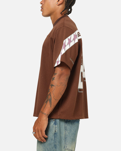 Mitchell & Ness Las Vegas Raiders Beastmode Boxy Mesh T-Shirt Chocolat ...