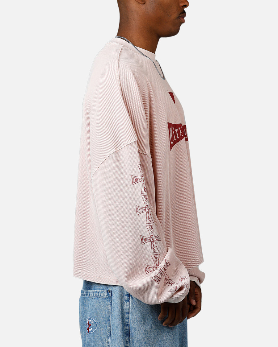 MNML Washed Chopper Thermal Shirt Washed White | Culture Kings US