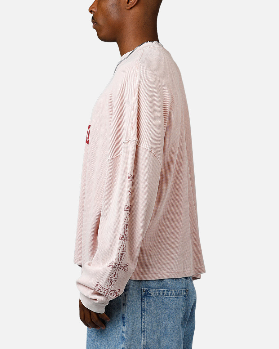 MNML Washed Chopper Thermal Shirt Washed White | Culture Kings US