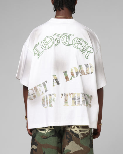 Loiter Premium Action Figure T-Shirt White | Culture Kings US