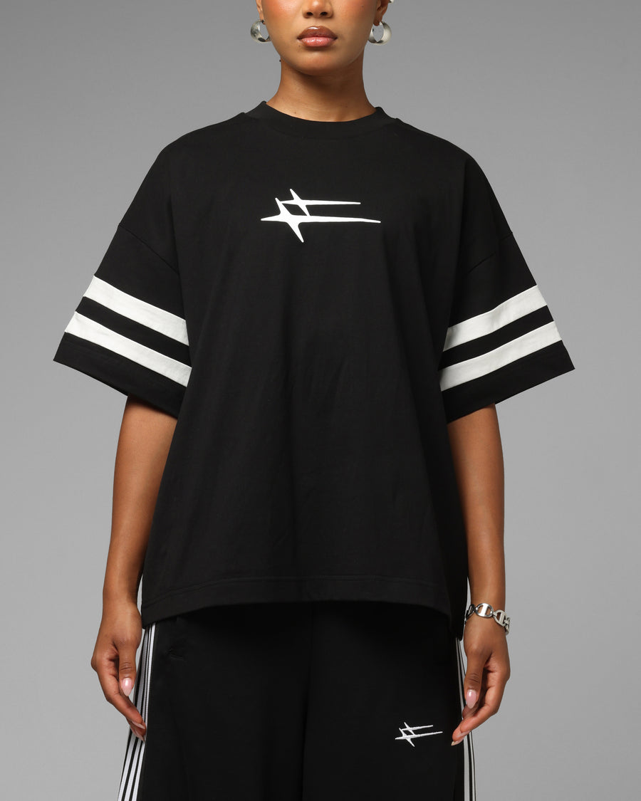 Loiter Hybrid Endzone T-Shirt Black | Culture Kings US