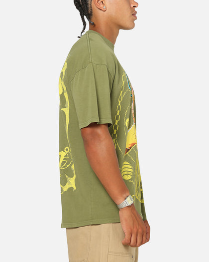 73Studio X One Piece Usopp Vintage T-Shirt Military Green | Culture ...