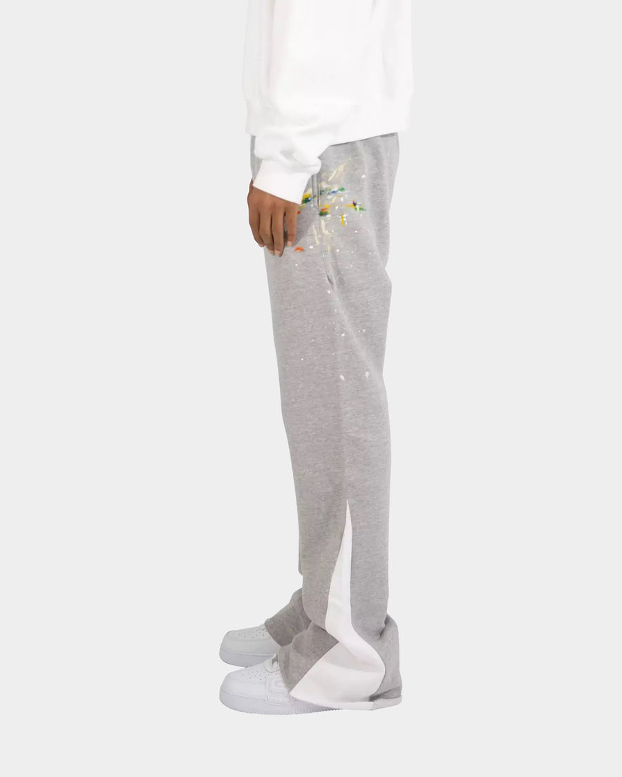 MNML Contrast Boot Cut Sweat Pants Grey | Culture Kings US