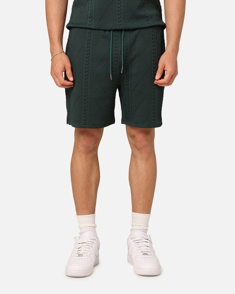 XXIII Danny Knit Shorts Deep Green | Culture Kings US