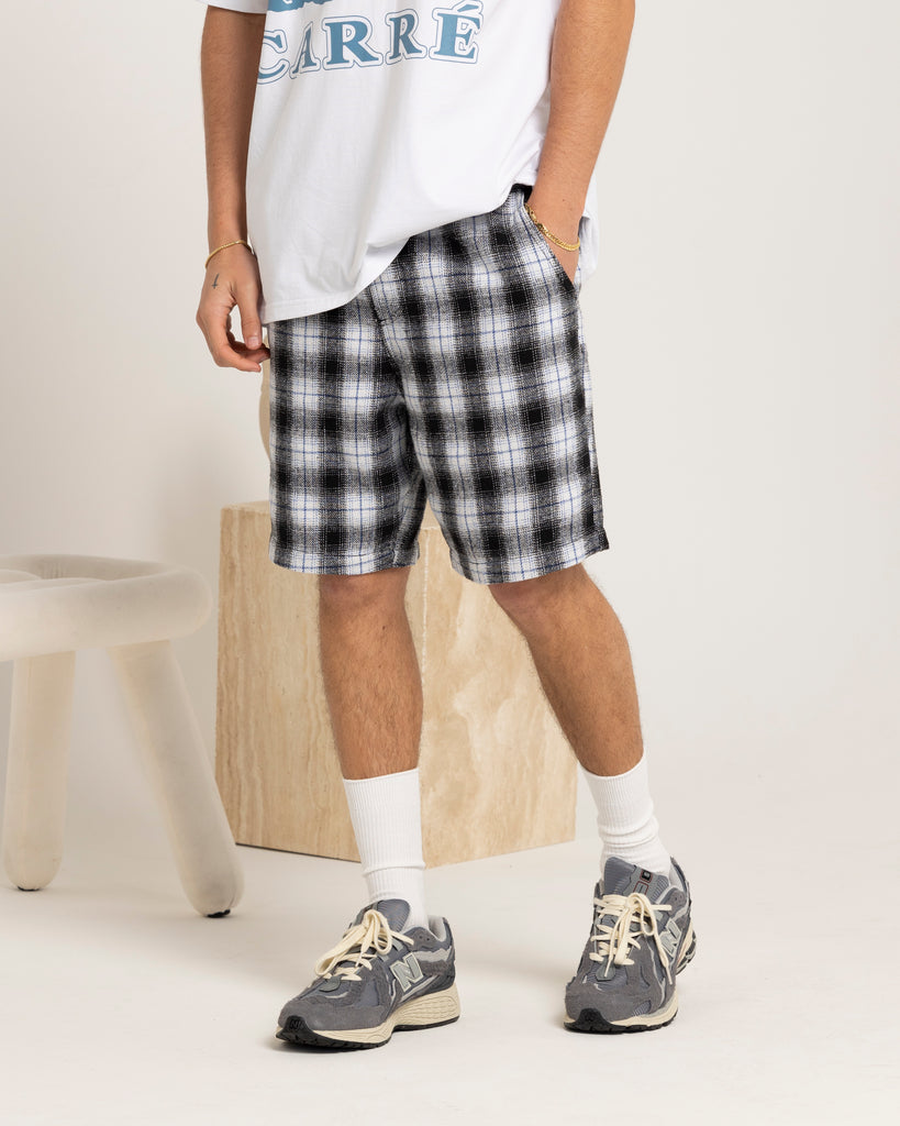 Carre Daily Shorts Black Plaid | Culture Kings US